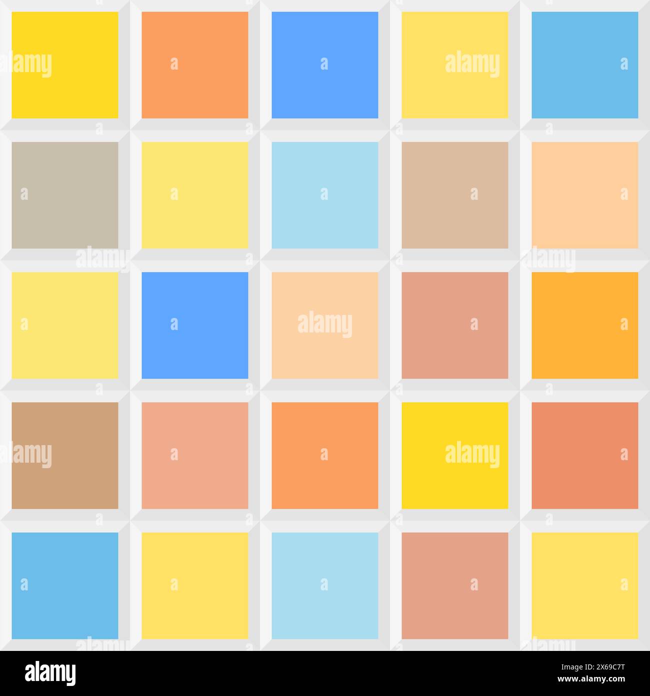 Sunrise colors, tile palette color scheme, design element Stock Vector ...