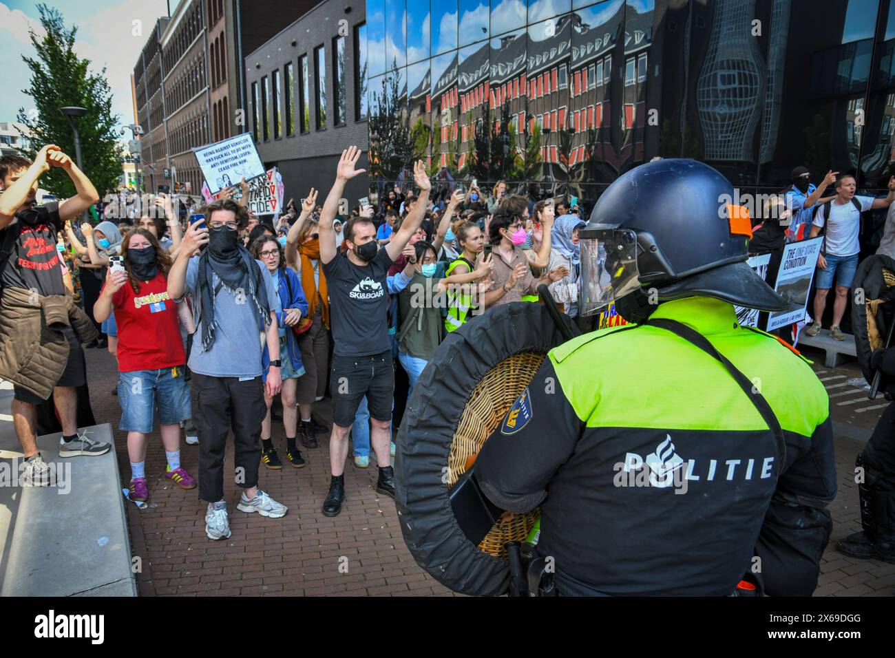 Amsterdam,The Netherlands,13th of may 2024.Pro palestine protests ...