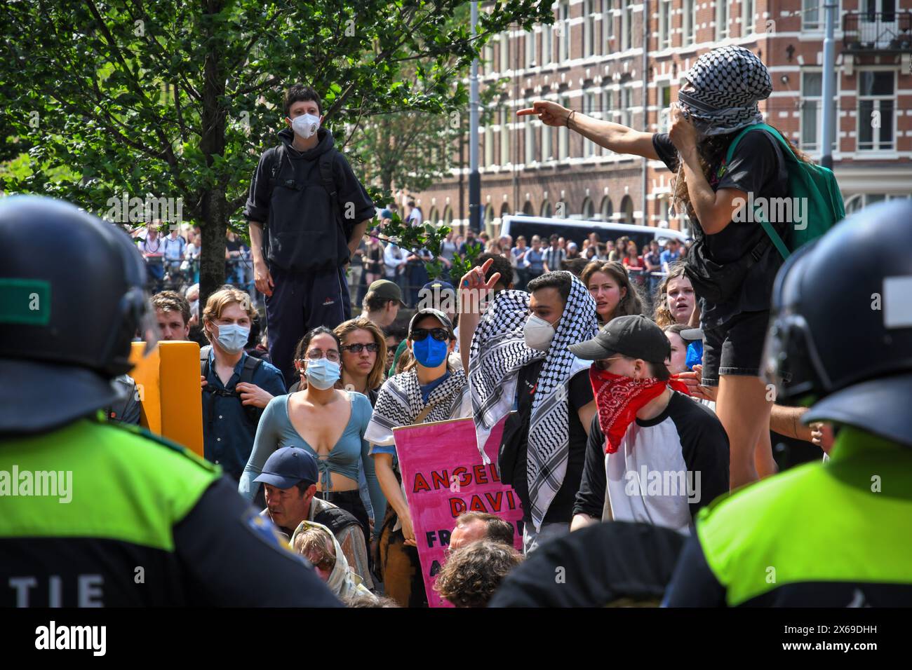 Amsterdam,The Netherlands,13th of may 2024.Pro palestine protests ...