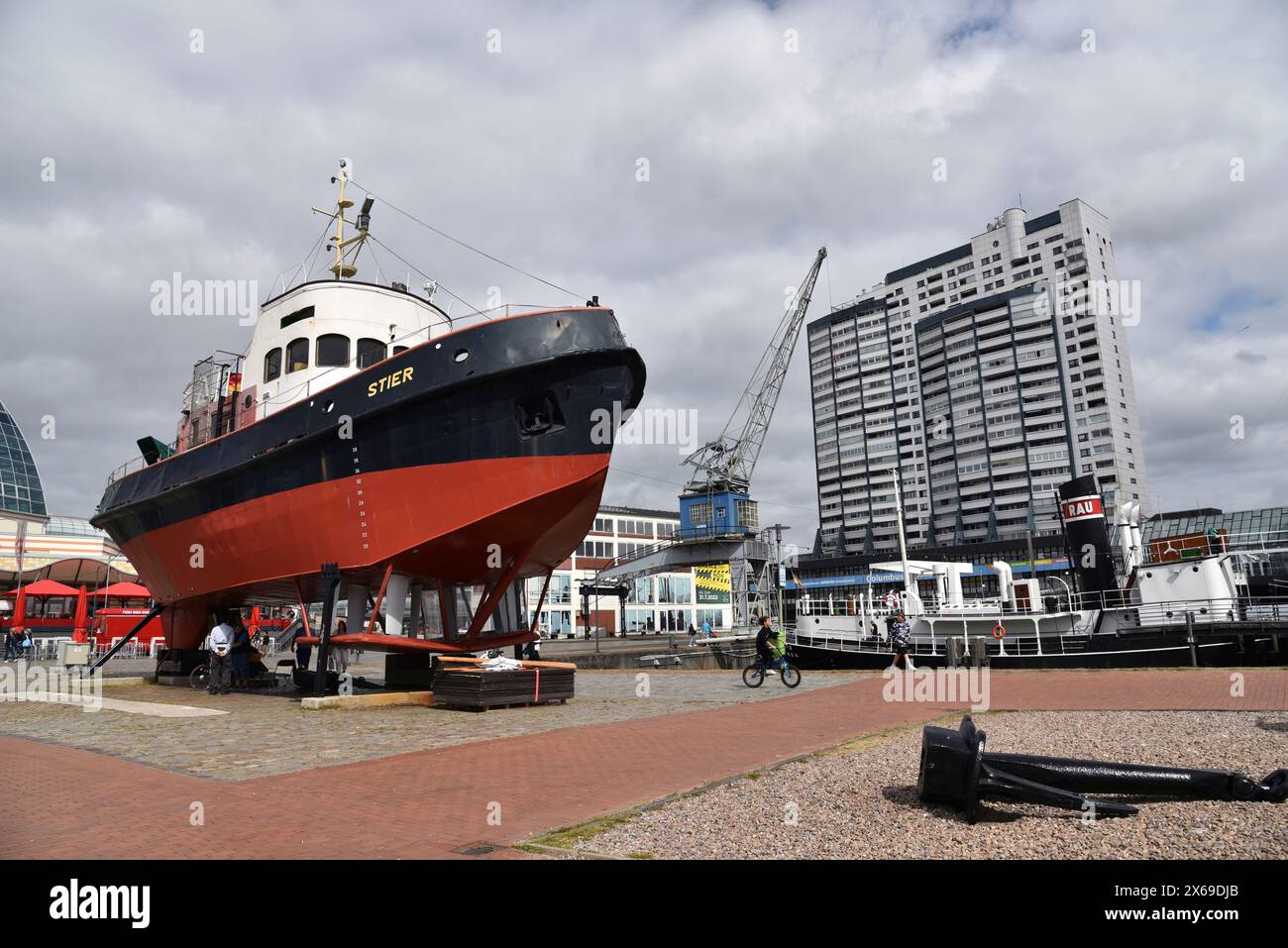 Europe; Germany; Bremen; Bremerhaven; Maritime Museum; Tugboat Stier ...