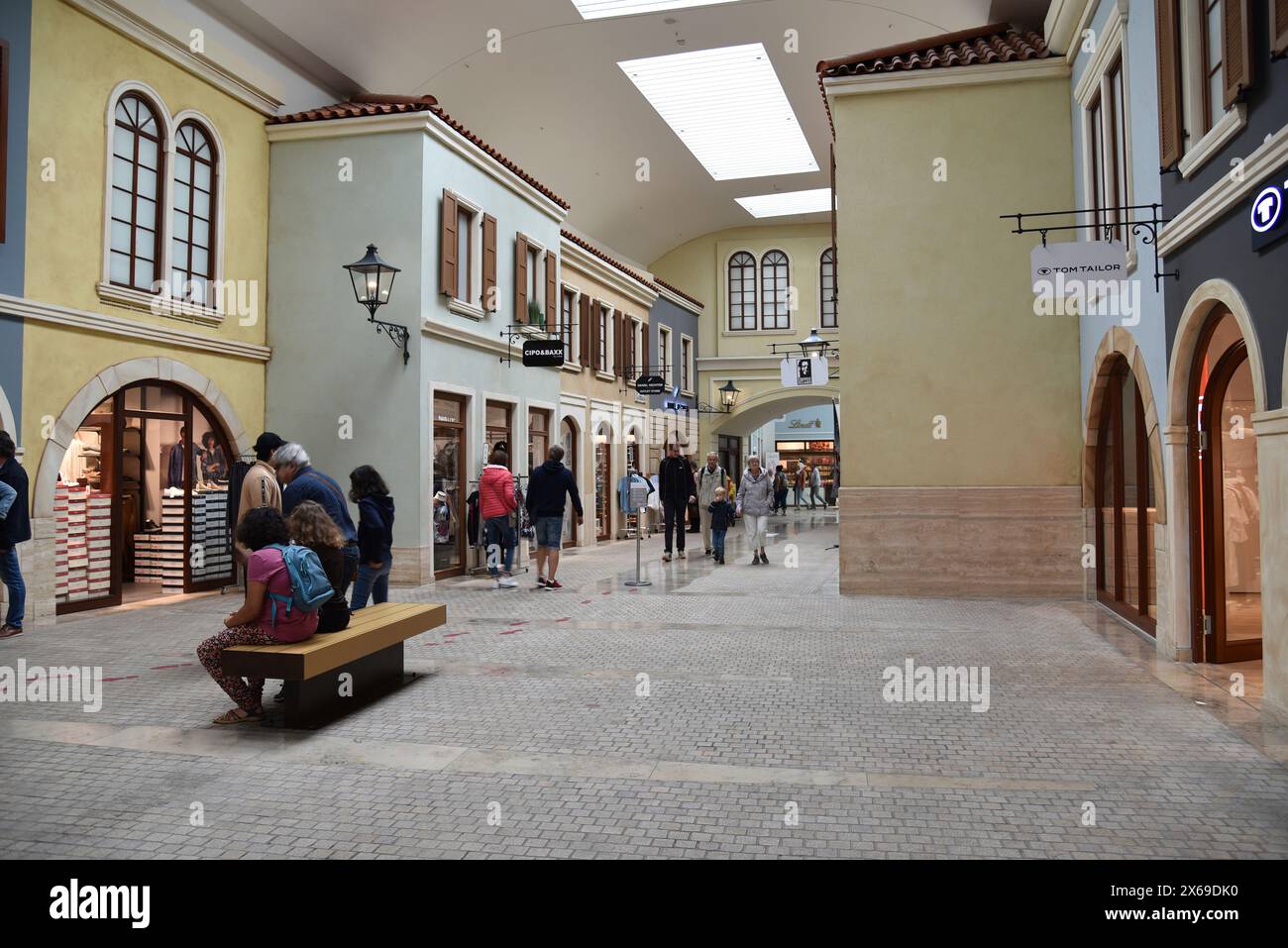 Europe, Germany, Bremen, Bremerhaven, Outlet-Center, Interior view ...