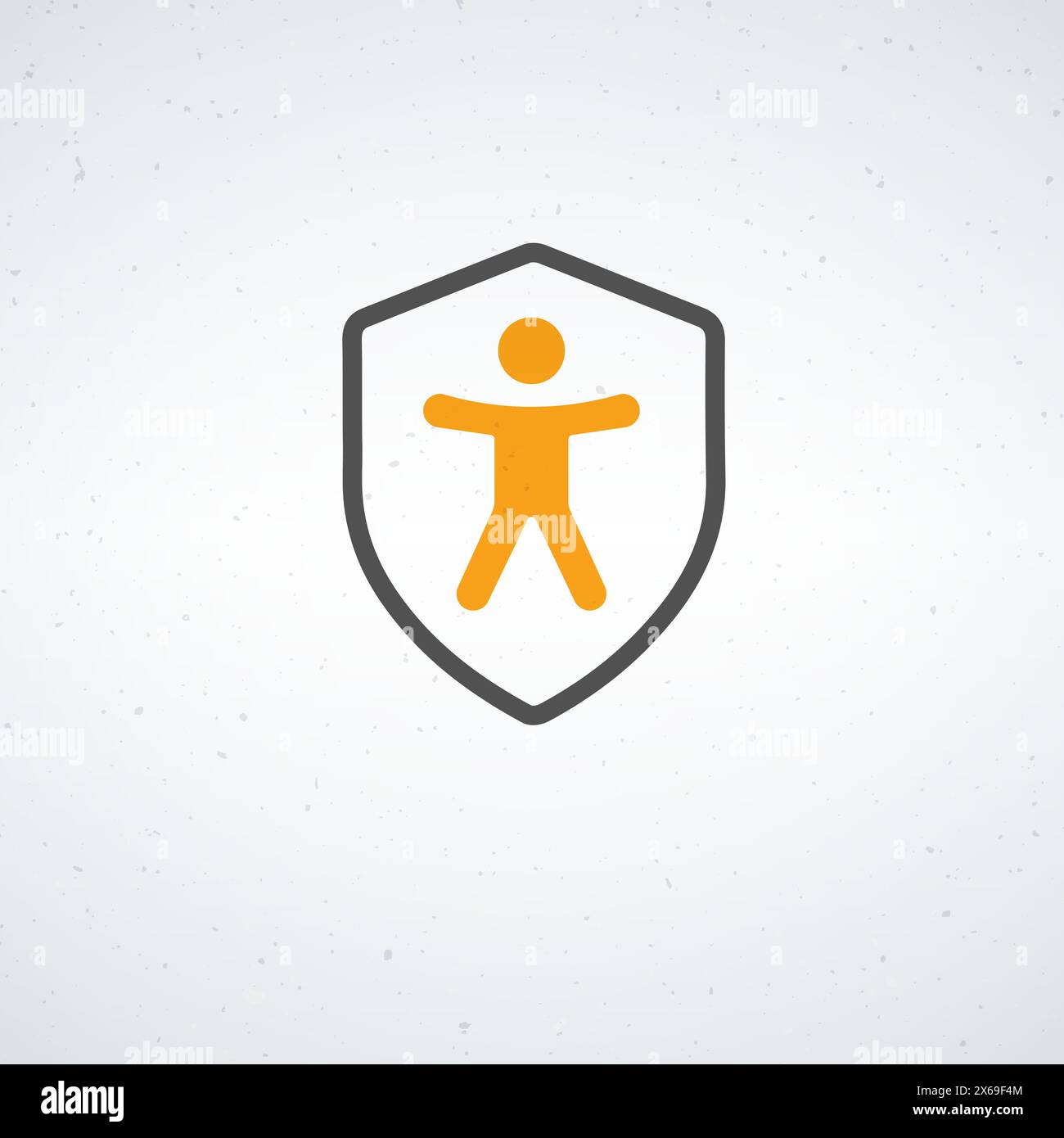 Care and Protection of People Logo with shield, Parenting Vector Icon ...