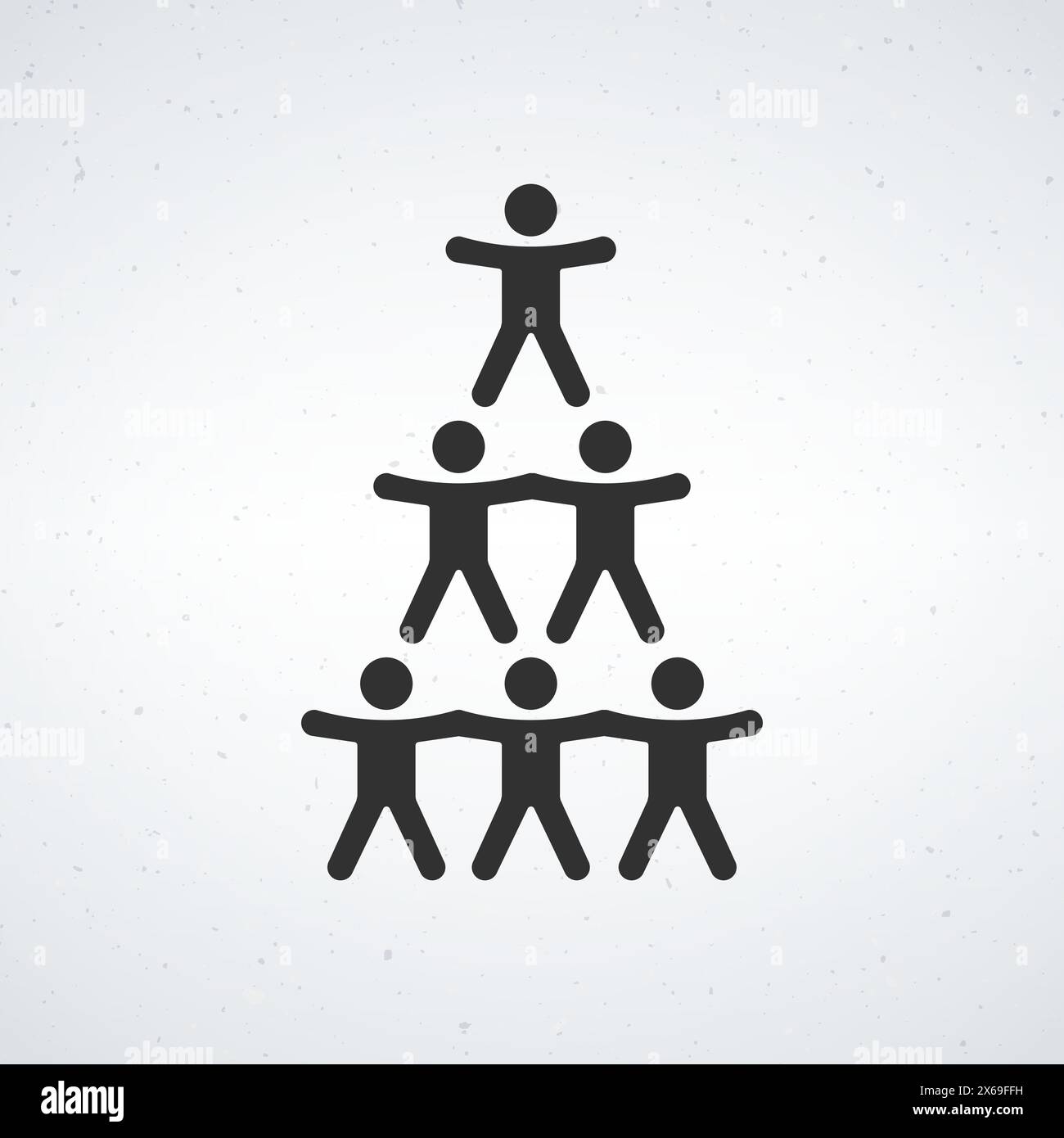 Social media network people logo, teamwork pyramid icon. Stock vector ...