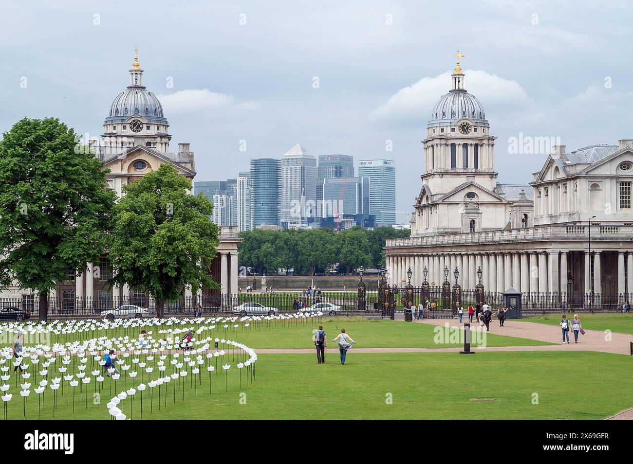 Greenwich, London, England, United Kingdom; Royal Naval College ...