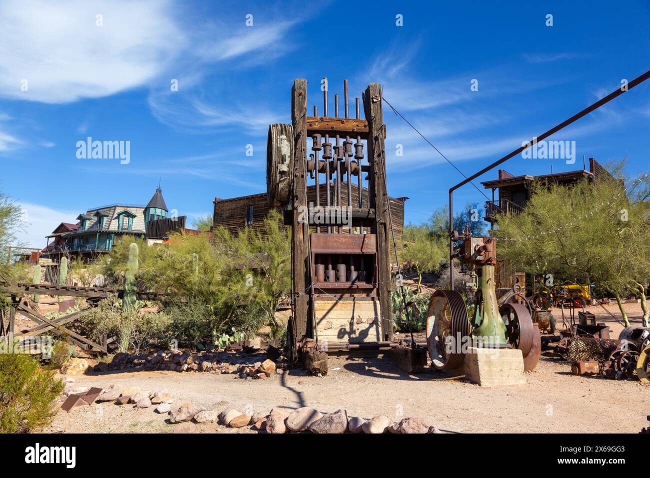 Rusted Platform Rig Tower Abandoned Mining Equipment Machinery Relic ...