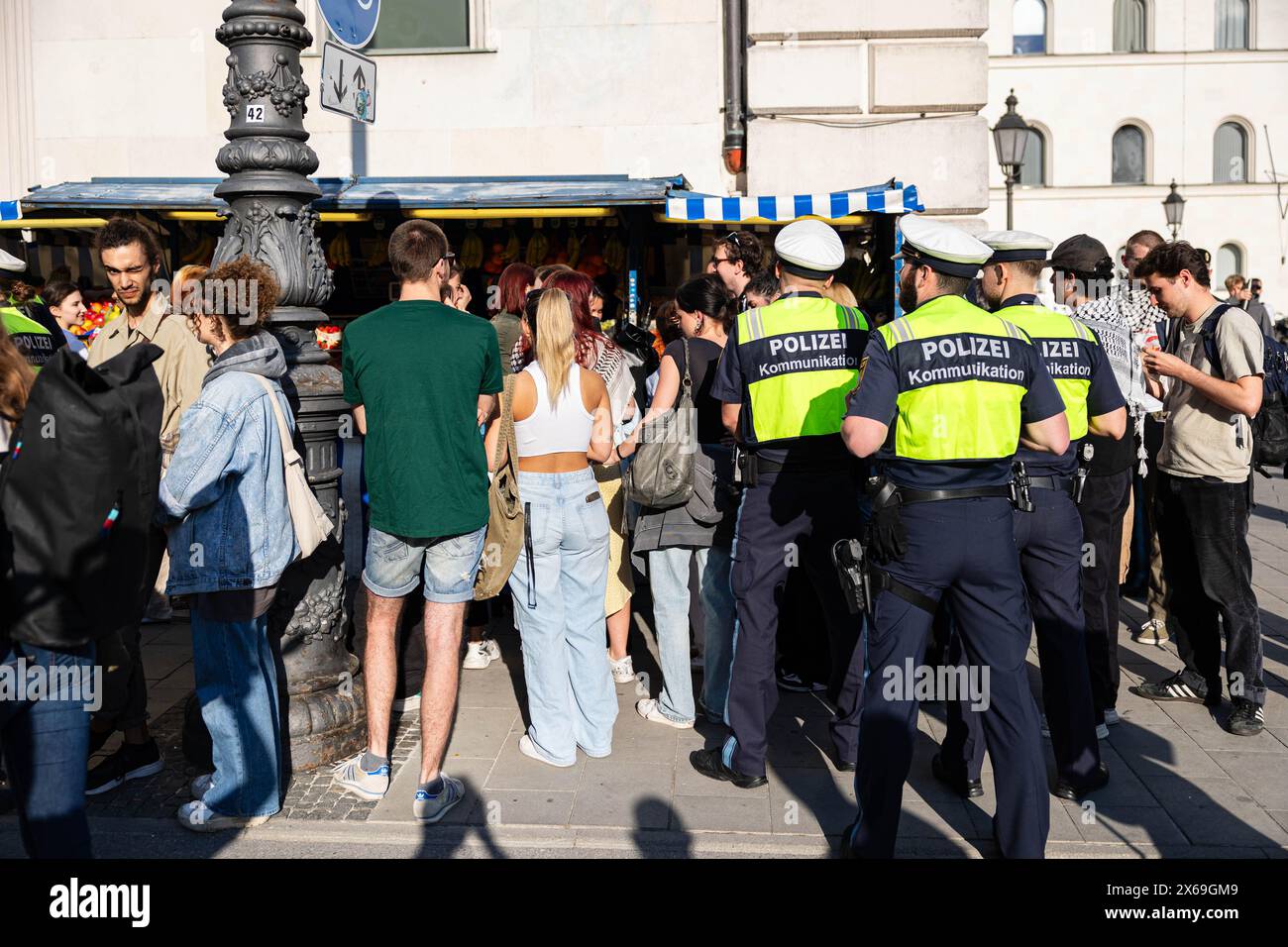 Pro-Palestine activists set up a protest camp with small tents on ...