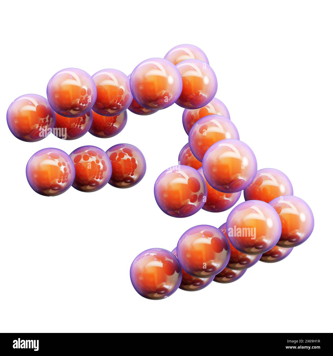 Abstract sphere structure isolated on white background. 3d rendering ...