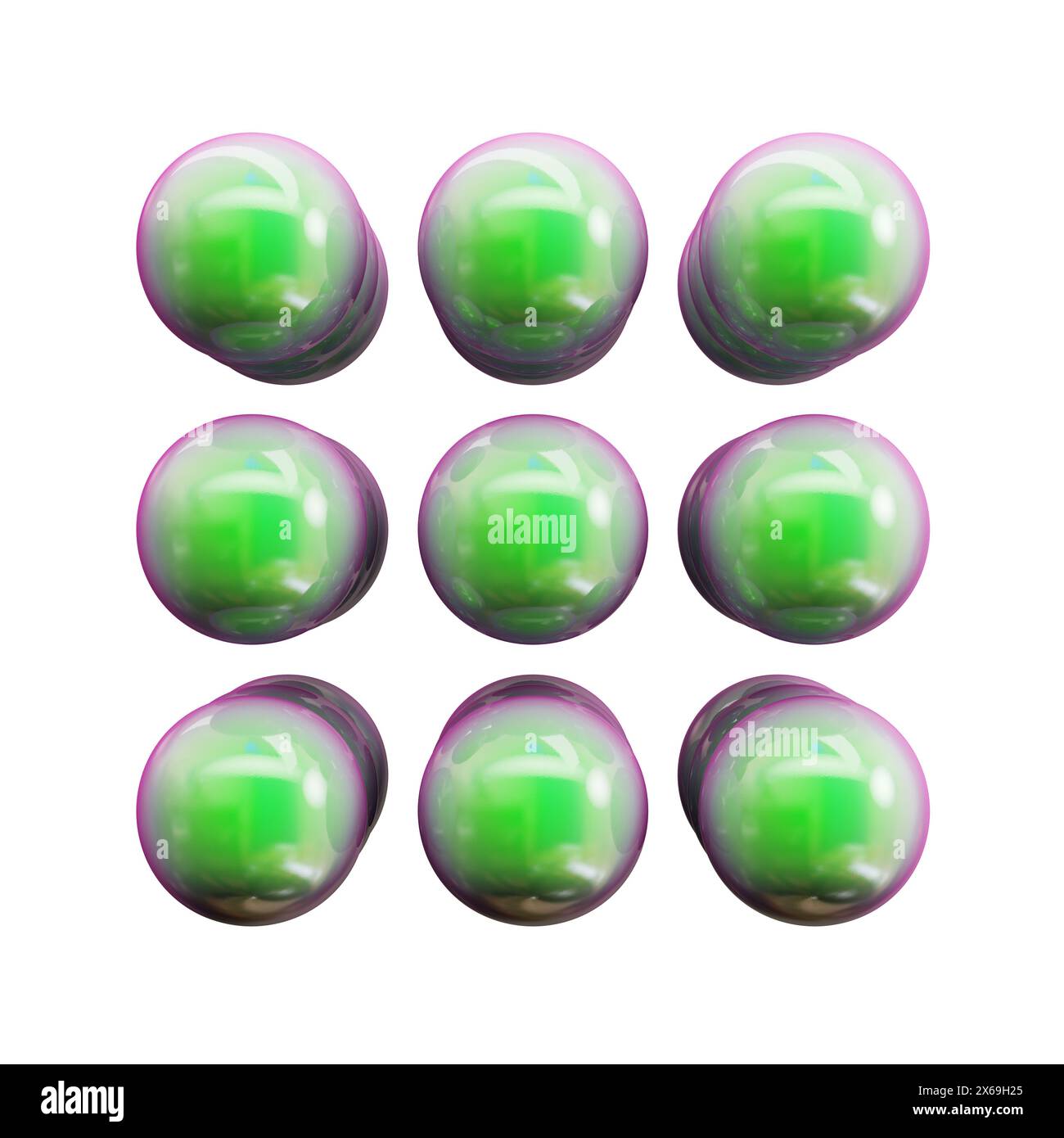 Abstract sphere structure isolated on white background. 3d rendering ...