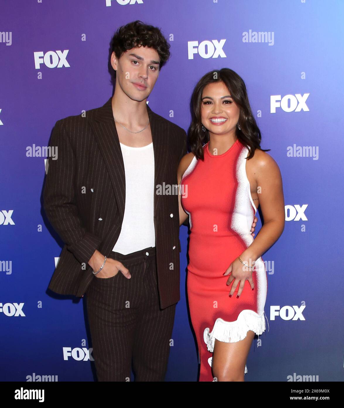 New York City, USA. 13th May, 2024. Noah Beck and Siena Agudong attending the FOX 2024 Upfront ...