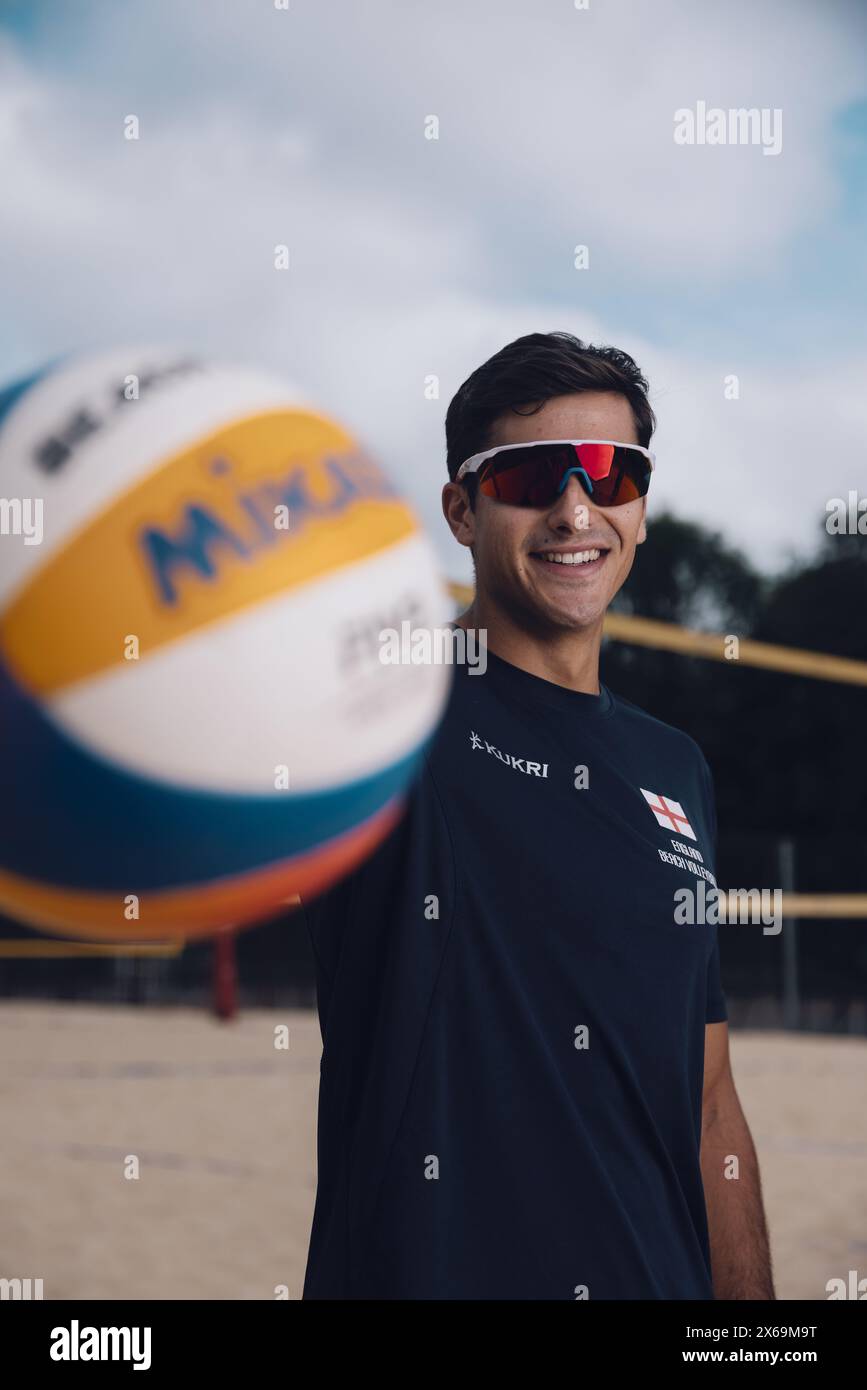 London, United Kingdom. 13 May, 2024. England’s Javier Bello poses for ...