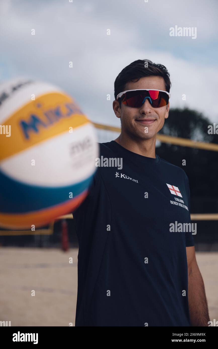 London, United Kingdom. 13 May, 2024. England’s Javier Bello poses for ...
