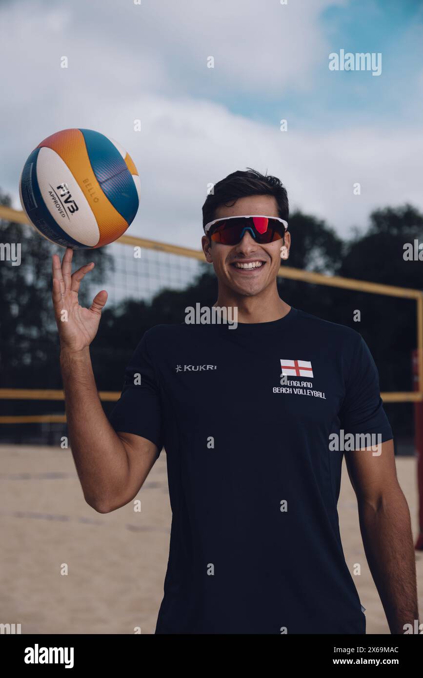 London, United Kingdom. 13 May, 2024. England’s Javier Bello poses for ...