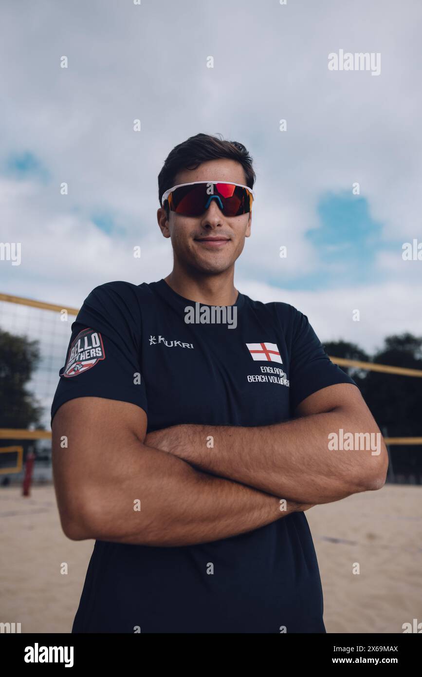 London, United Kingdom. 13 May, 2024. England’s Javier Bello poses for ...