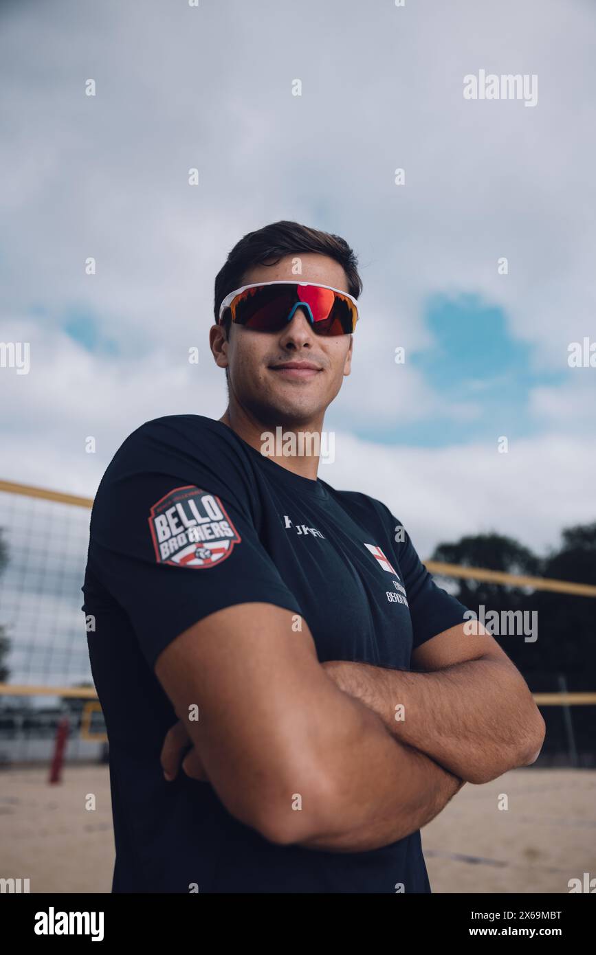 London, United Kingdom. 13 May, 2024. England’s Javier Bello poses for ...