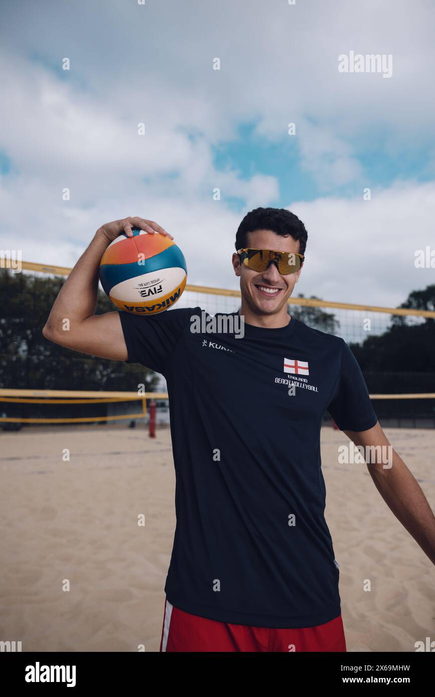 London, United Kingdom. 13 May, 2024. England’s Joaquin Bello poses for ...