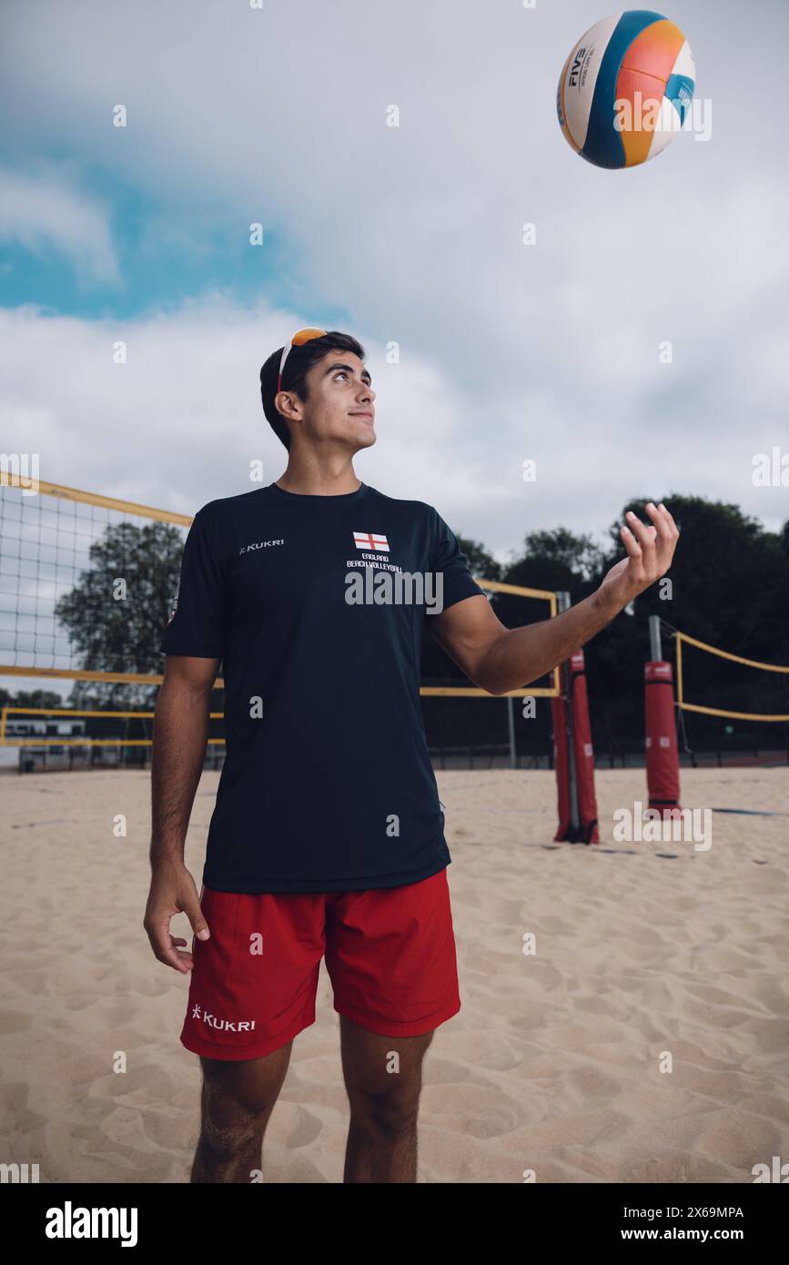 London, United Kingdom. 13 May, 2024. England’s Javier Bello poses for ...