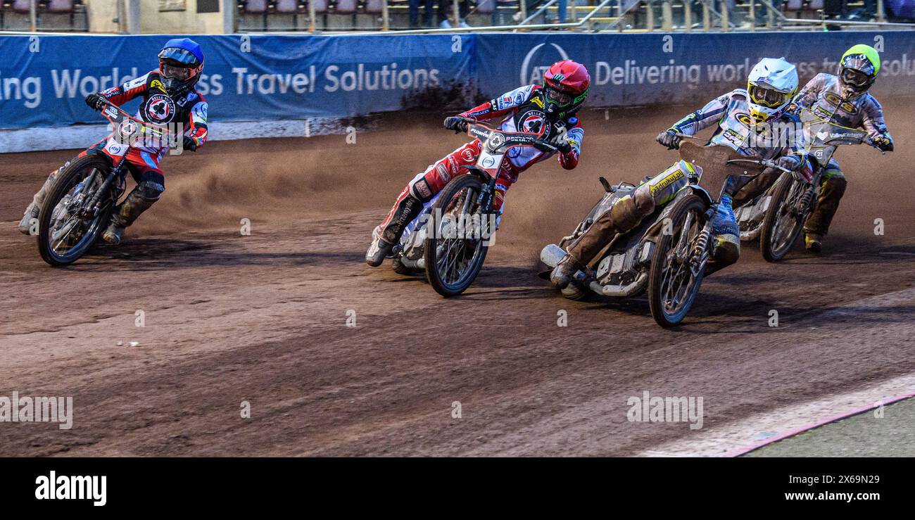 Oxford Spires' Maciej Janowski in White rides inside Belle Vue Aces ...
