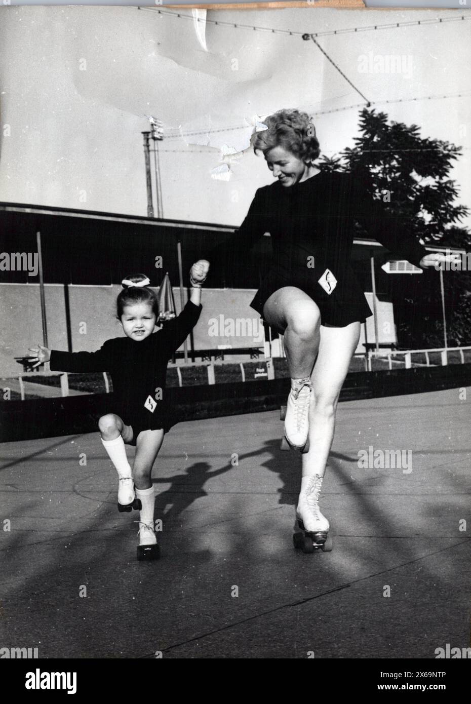 July 7, 1955: Stuttgart, Germany: Three year old GABY and her mother ...
