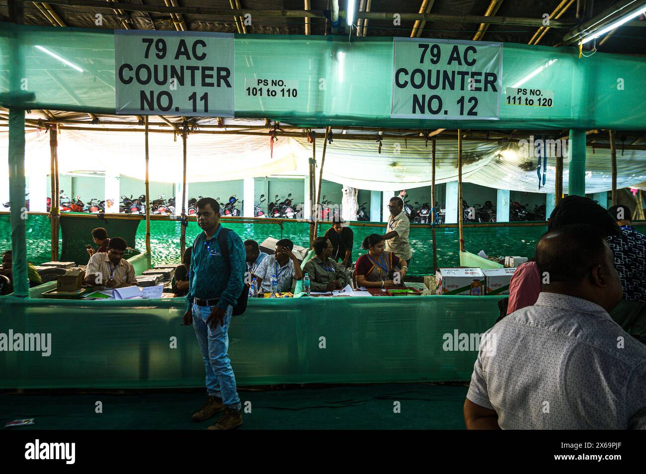 The polling officers and other election officials are called in the ...