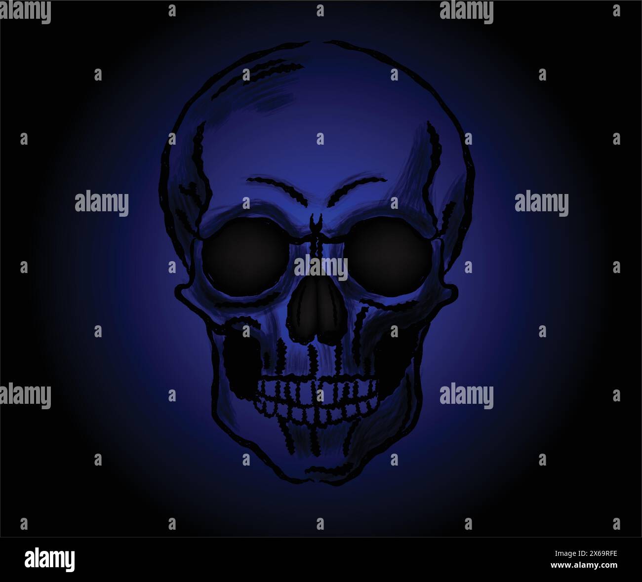 human skull vector illustration Stock Vector Image & Art - Alamy