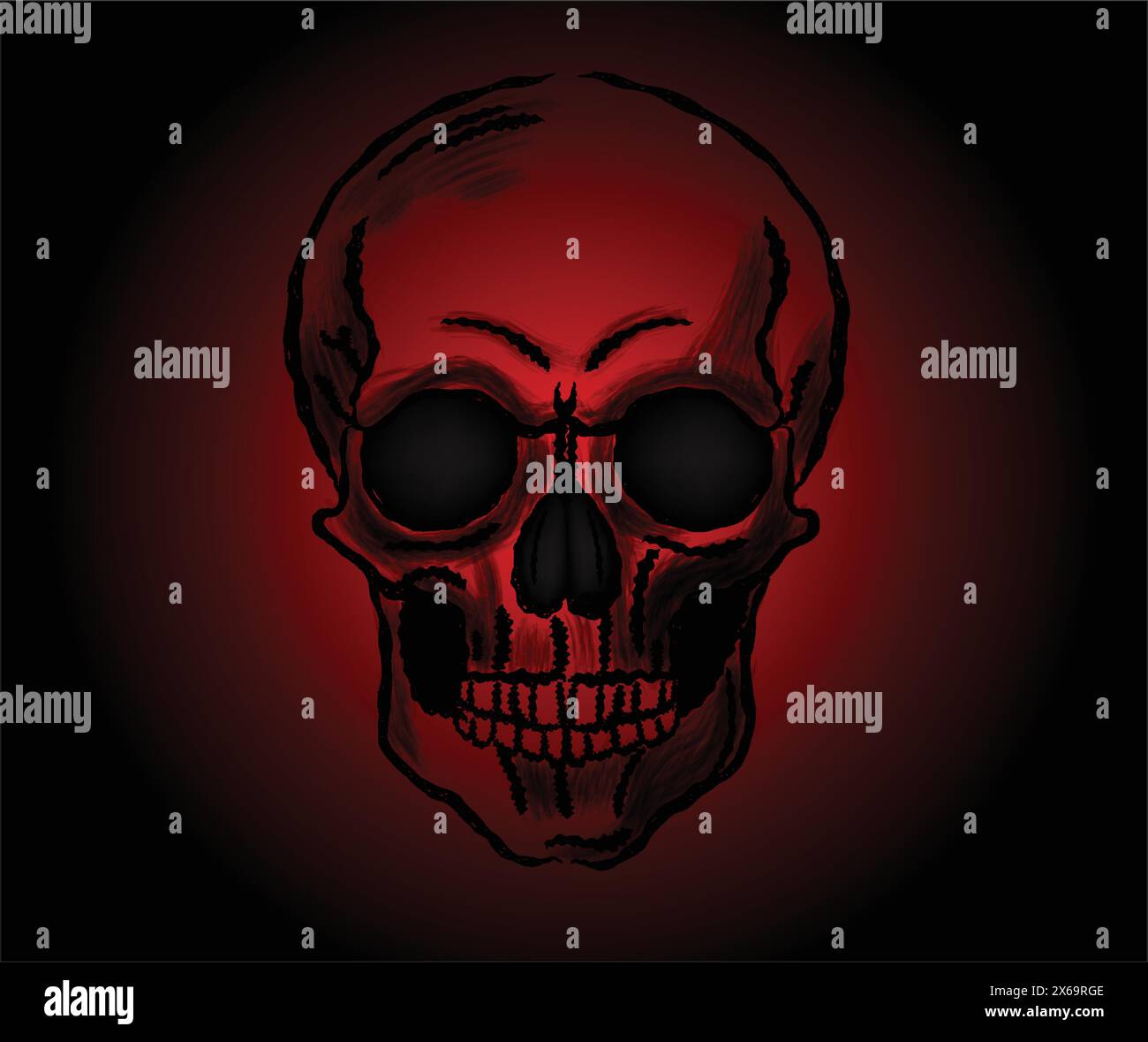 human skull vector illustration Stock Vector Image & Art - Alamy