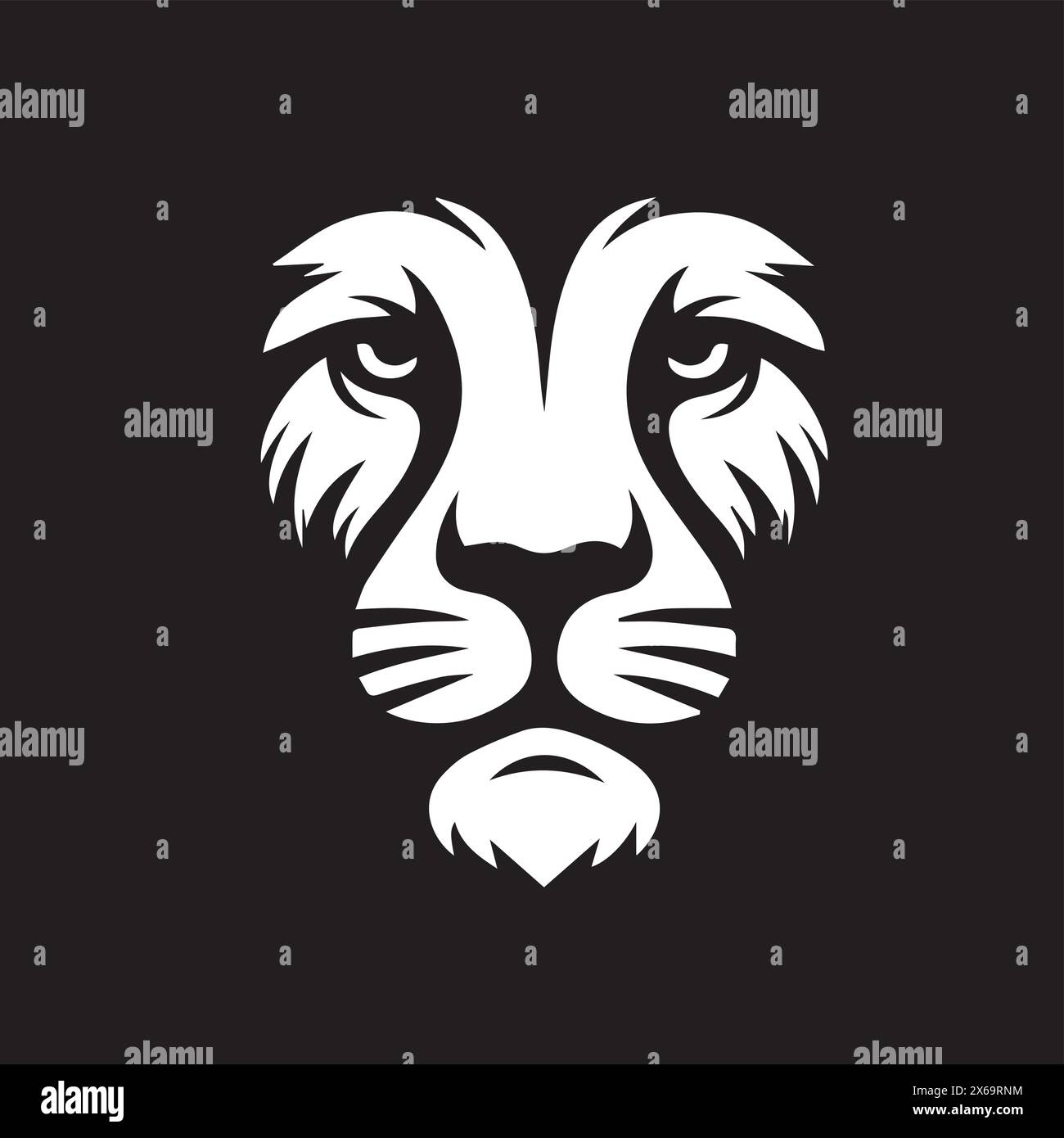 Lion graphic element hi-res stock photography and images - Alamy