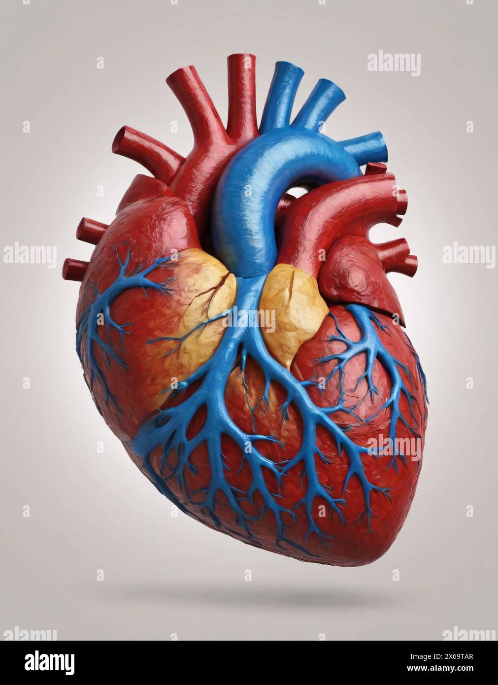 Human heart, semi-realistic representation Stock Photo - Alamy
