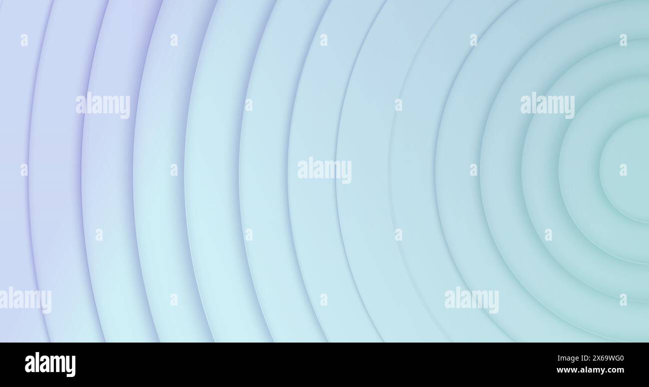 Image of 3d circles pattern moving on seamless loop on white background ...