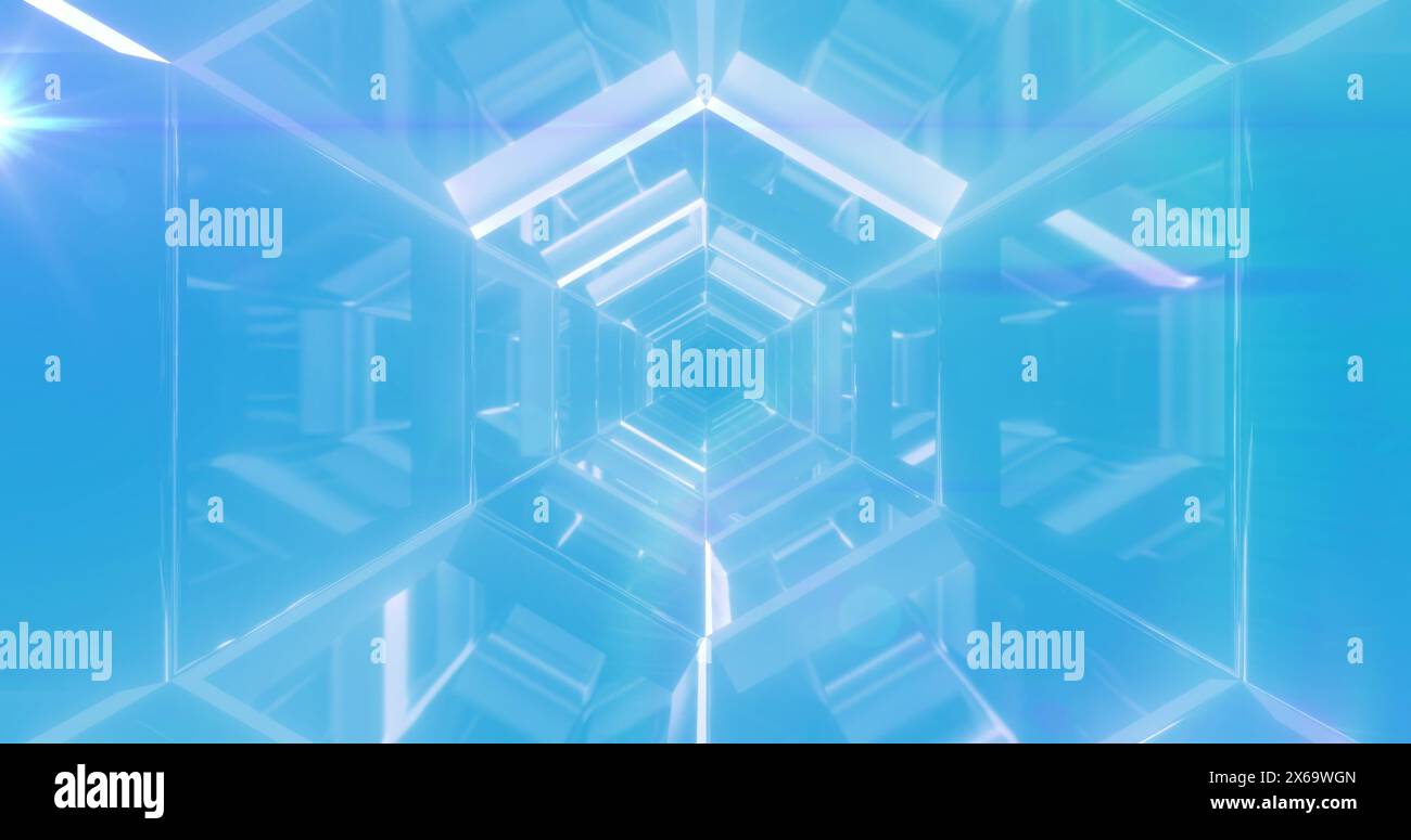 Image of pattern moving on seamless loop on blue background Stock Photo ...