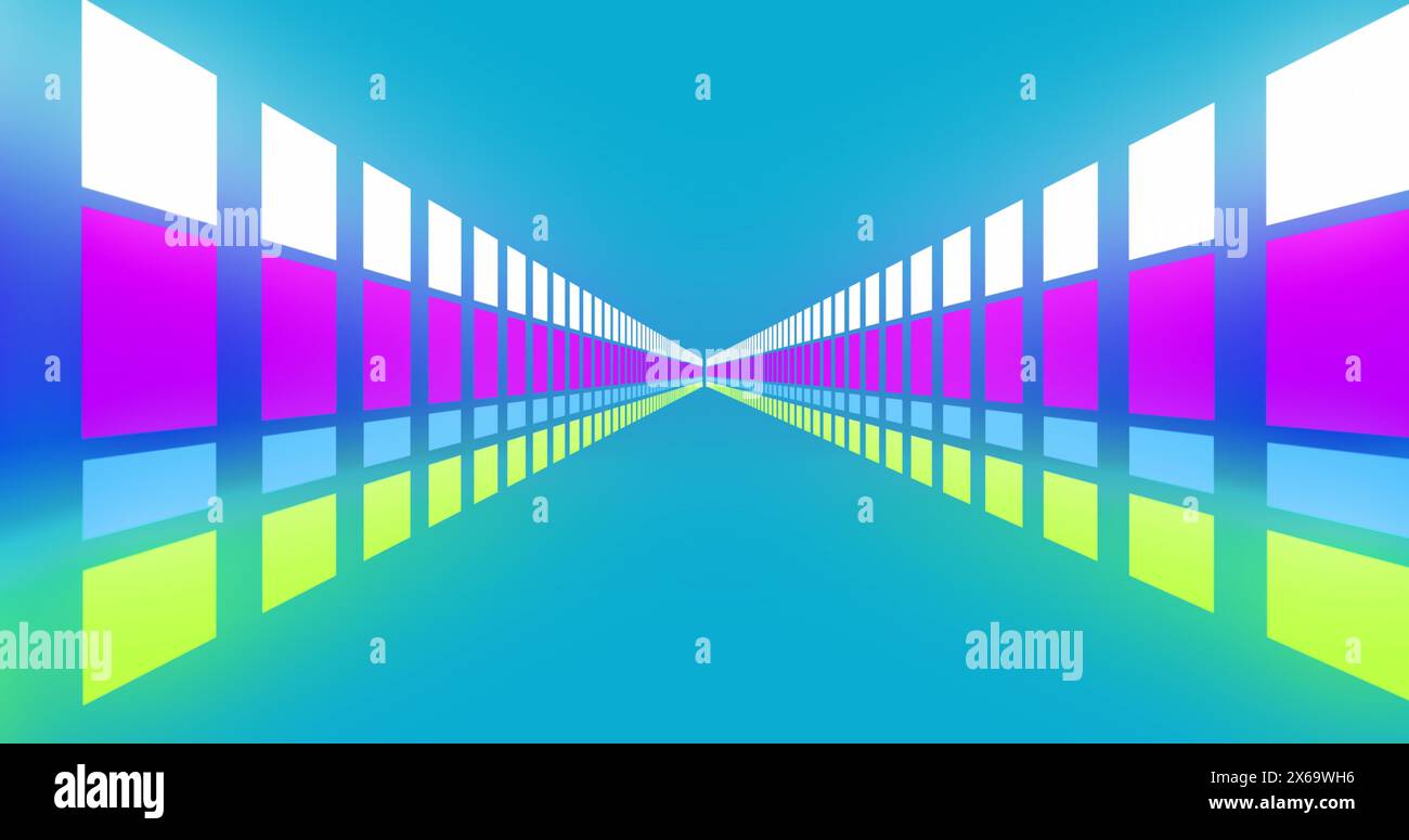 Image of pattern moving on seamless loop on blue background Stock Photo ...