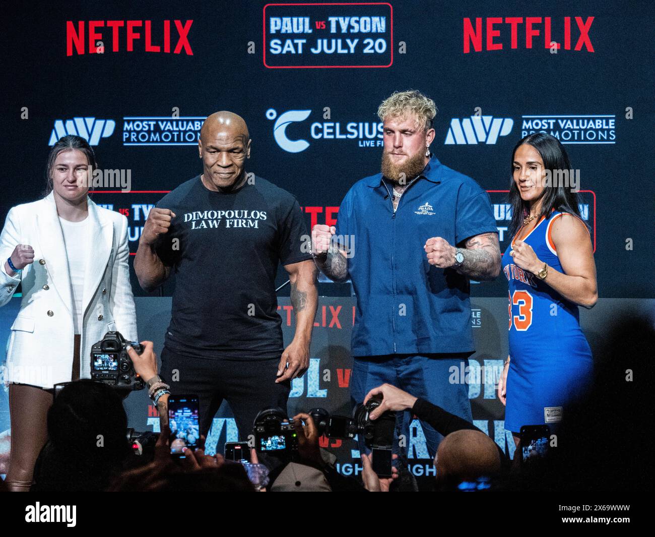 New York, New York, USA. 13th May, 2024. Boxing legends unite: MIKE ...