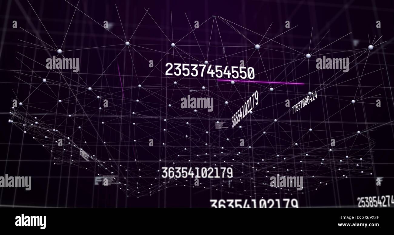 Data processing animation network connections hi-res stock photography ...