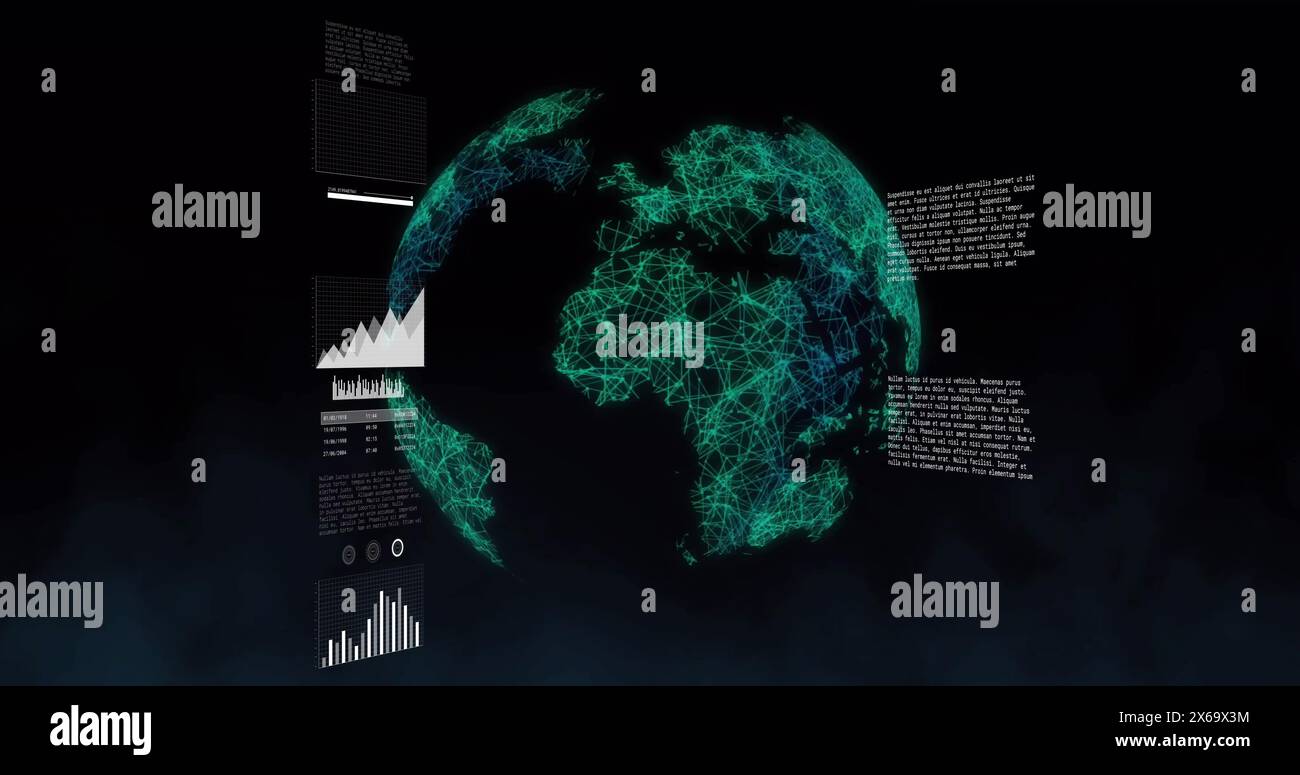 Animation glowing tech text digital hi-res stock photography and images ...