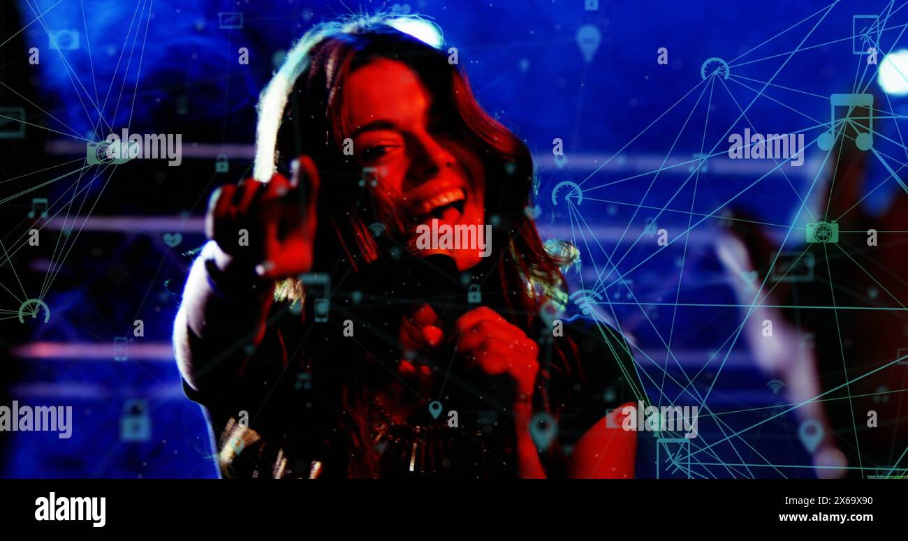 Animation network connections music digital hi-res stock photography ...