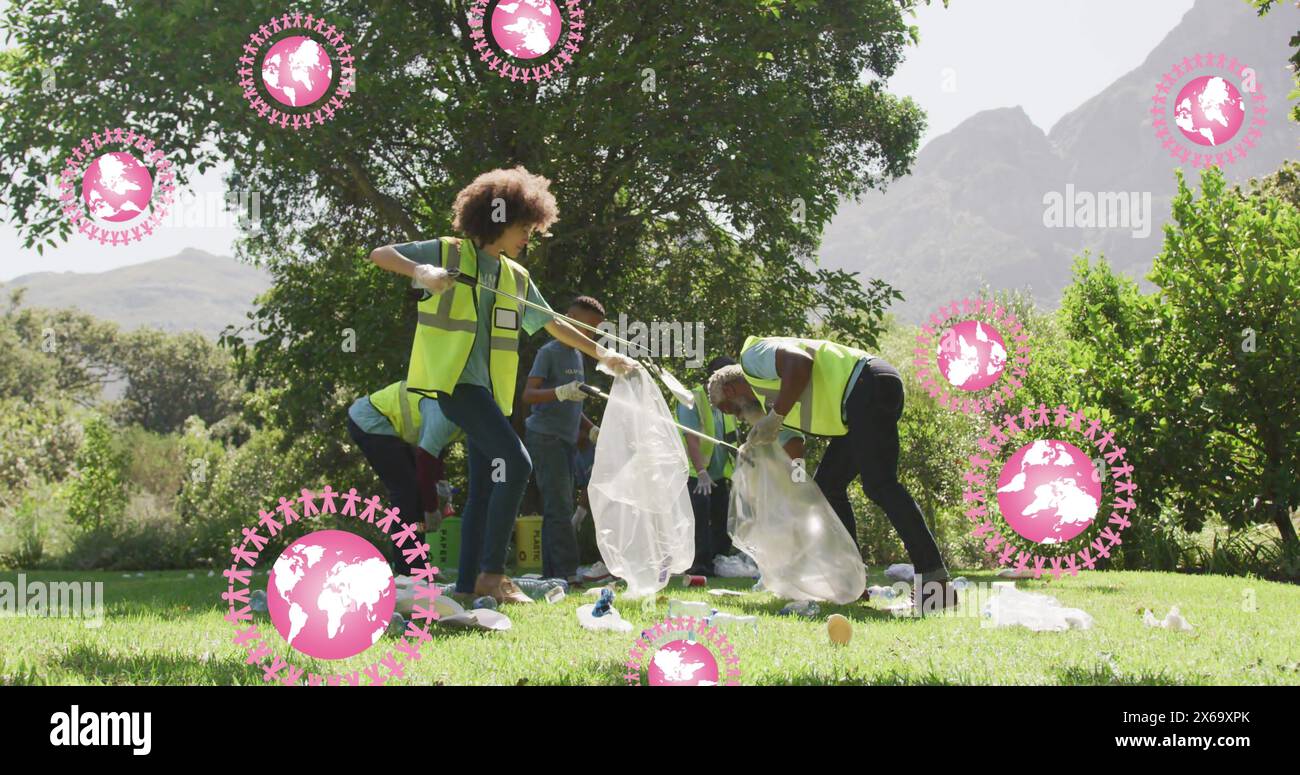 Animation autumn leaves over caucasian hi-res stock photography and ...