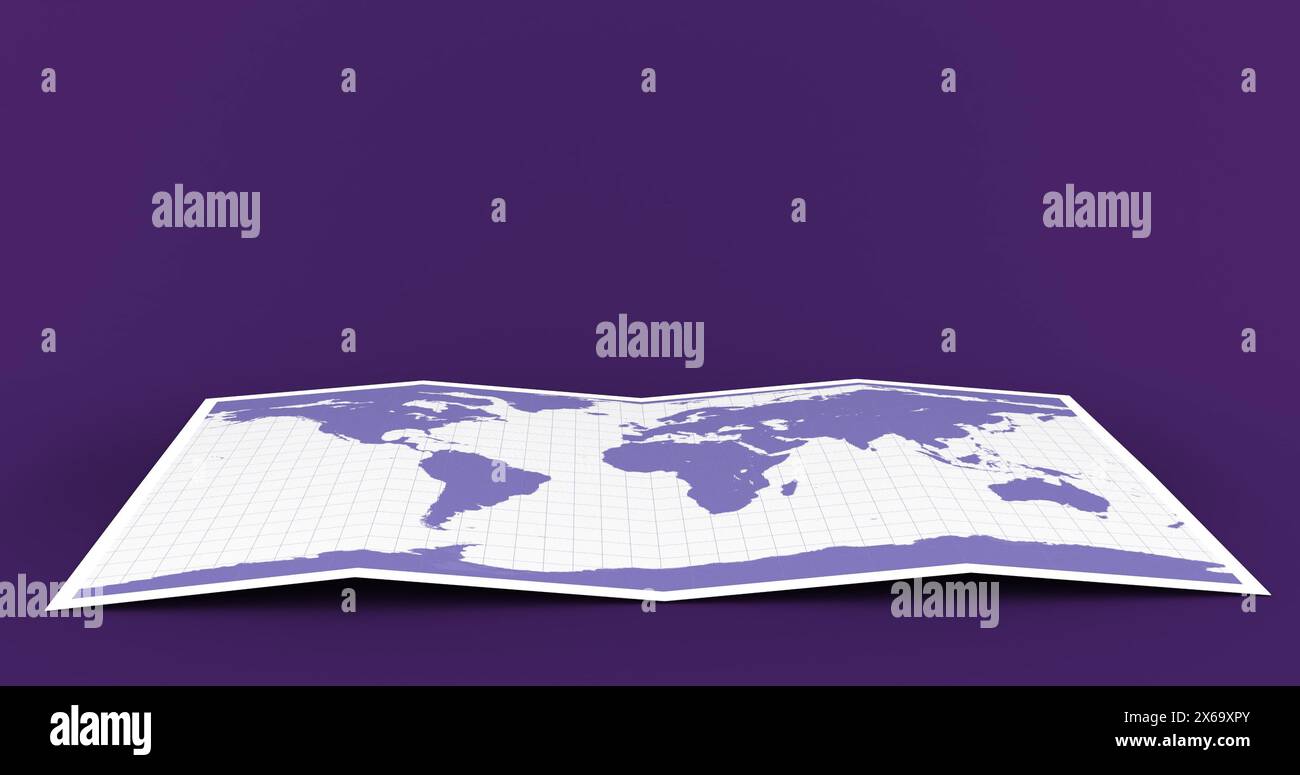 Image of planes moving over world map Stock Photo - Alamy