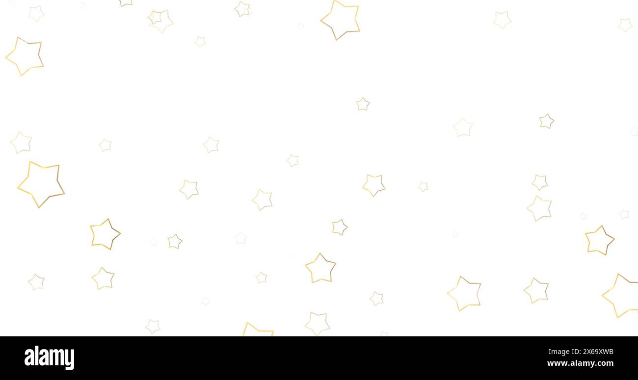 Image of stars falling and fireworks over white background Stock Photo ...