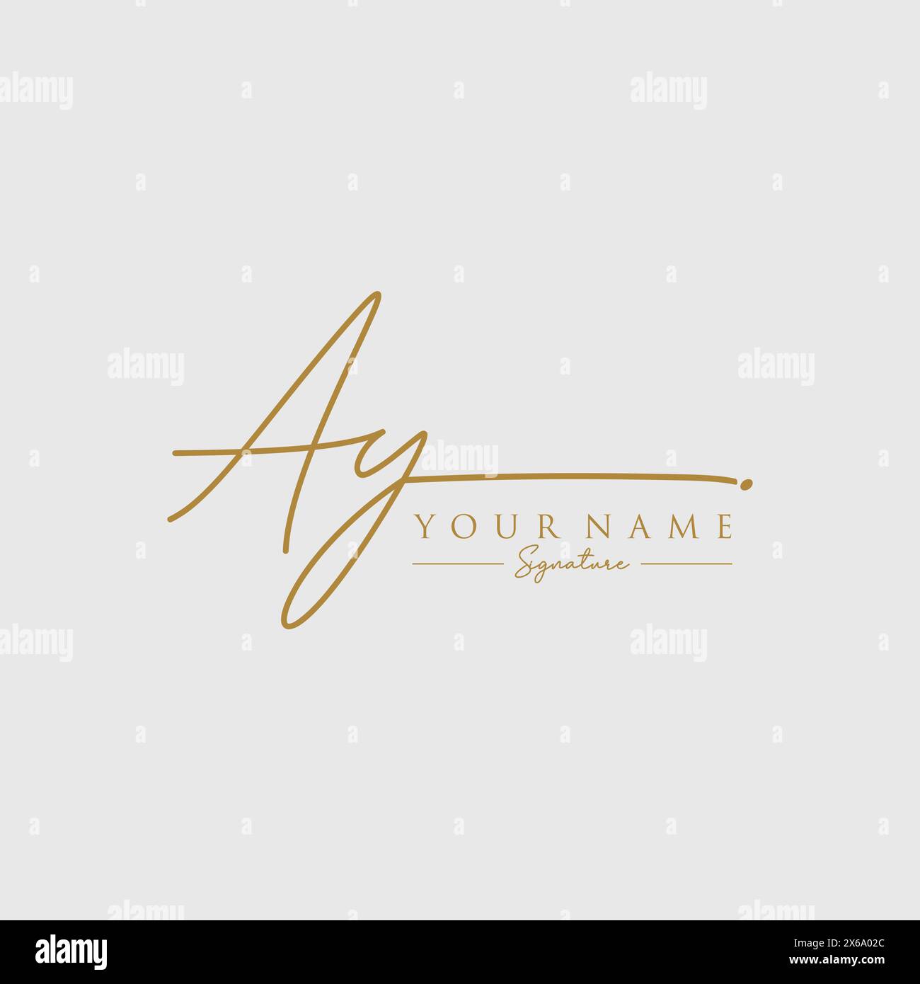AY Signature Logo Template Stock Vector Image & Art - Alamy