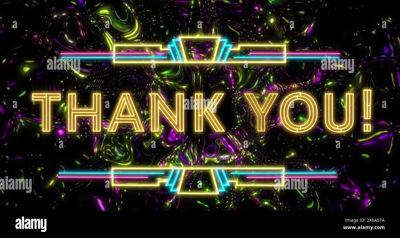 Thank you neon hi-res stock photography and images - Alamy