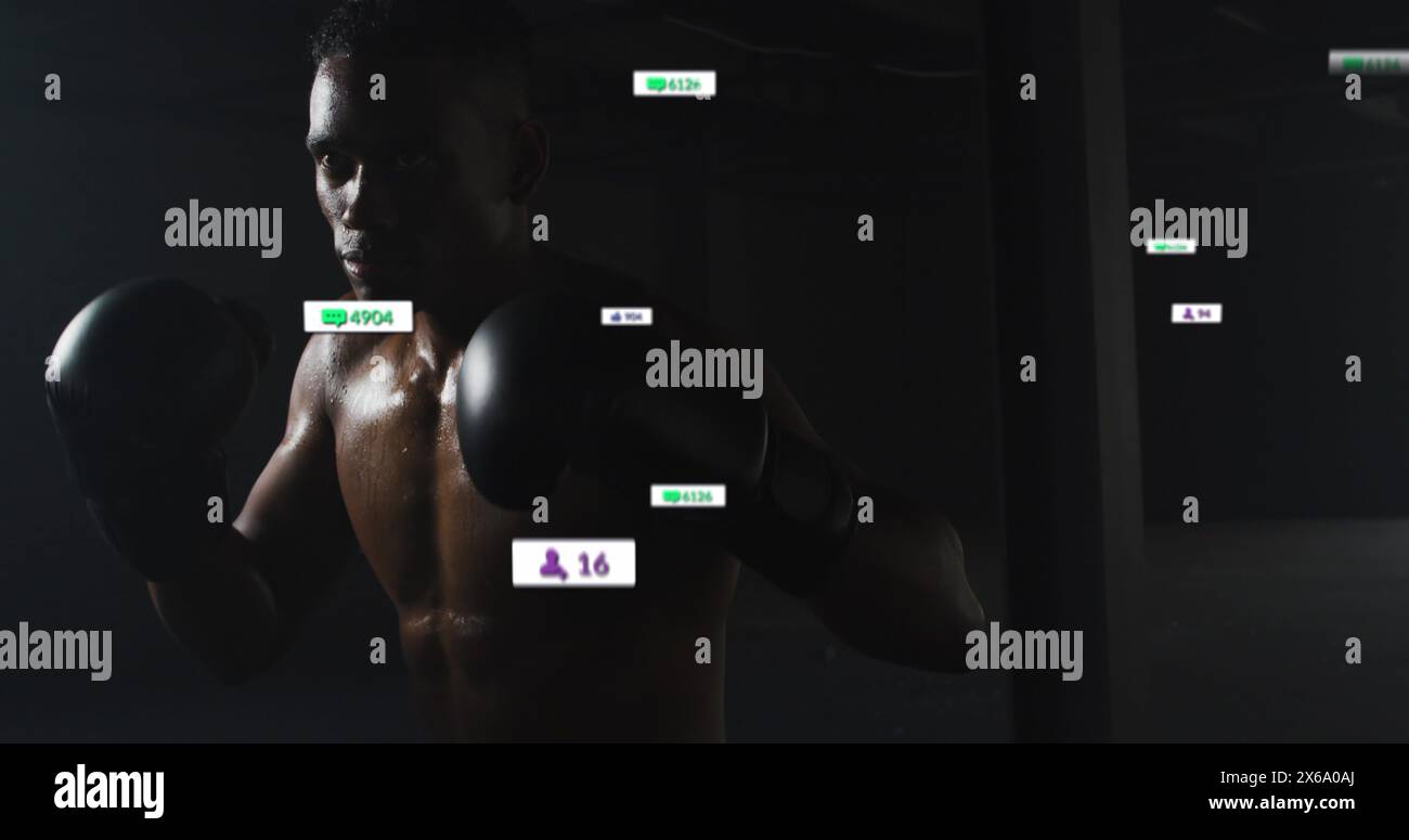 Bodybuilder wearing boxing gloves hi-res stock photography and images ...