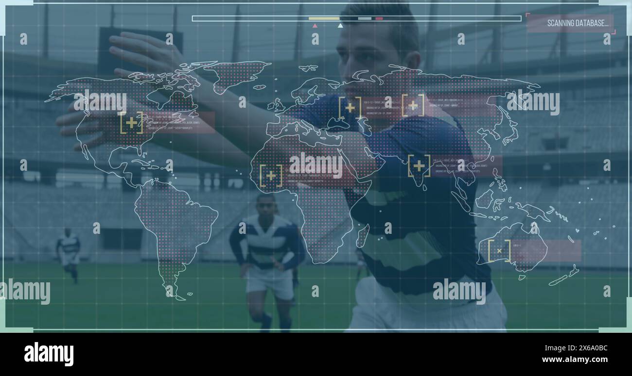 Global football map hi-res stock photography and images - Alamy