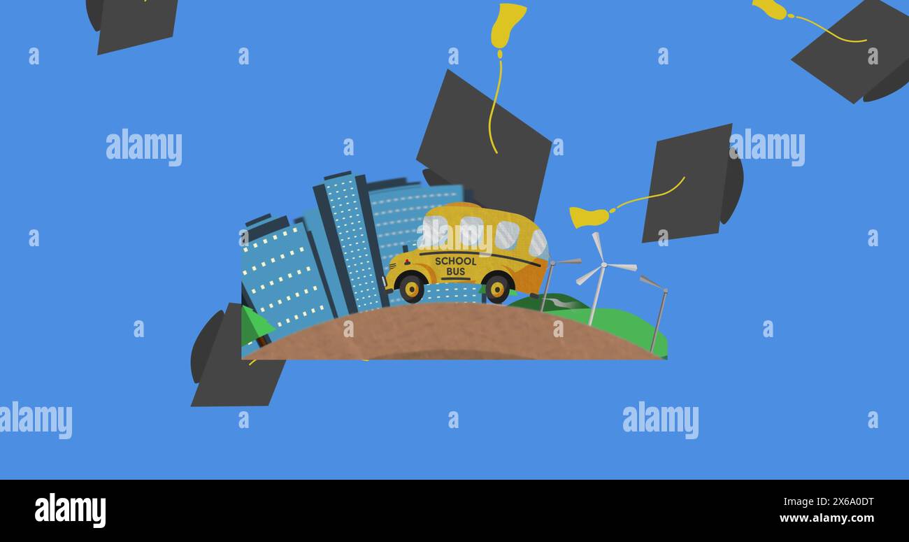 Futuristic graduation logo hi-res stock photography and images - Alamy