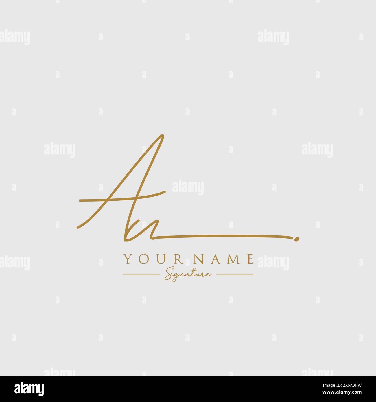 AU Signature Logo Template Stock Vector Image & Art - Alamy