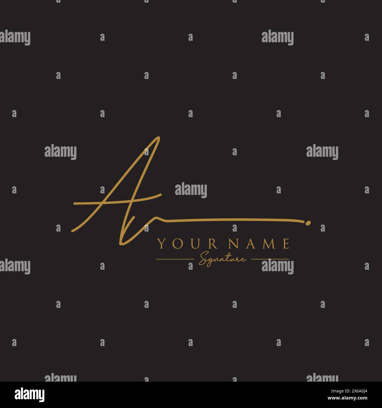 AV Signature Logo Template Stock Vector Image & Art - Alamy