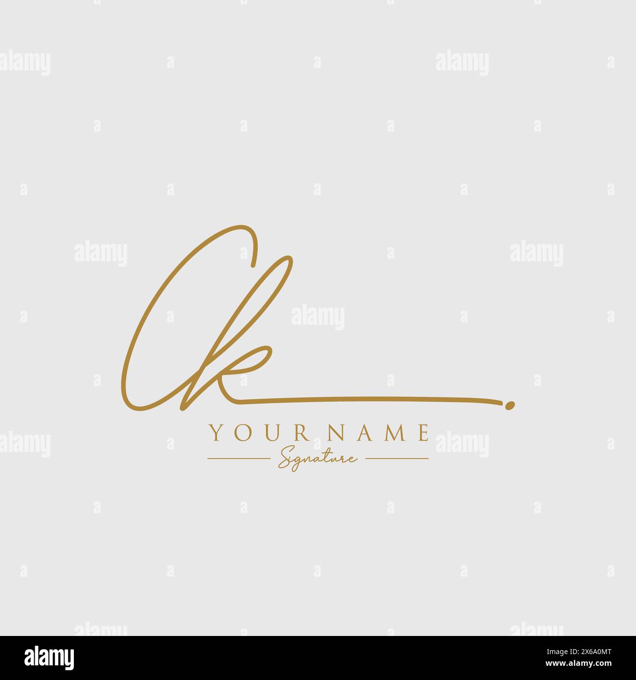 CK Signature Logo Template Stock Vector Image & Art - Alamy