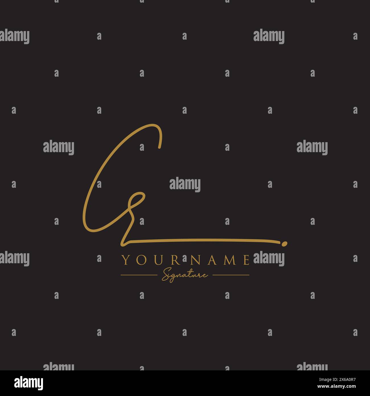 CR Signature Logo Template Stock Vector Image & Art - Alamy