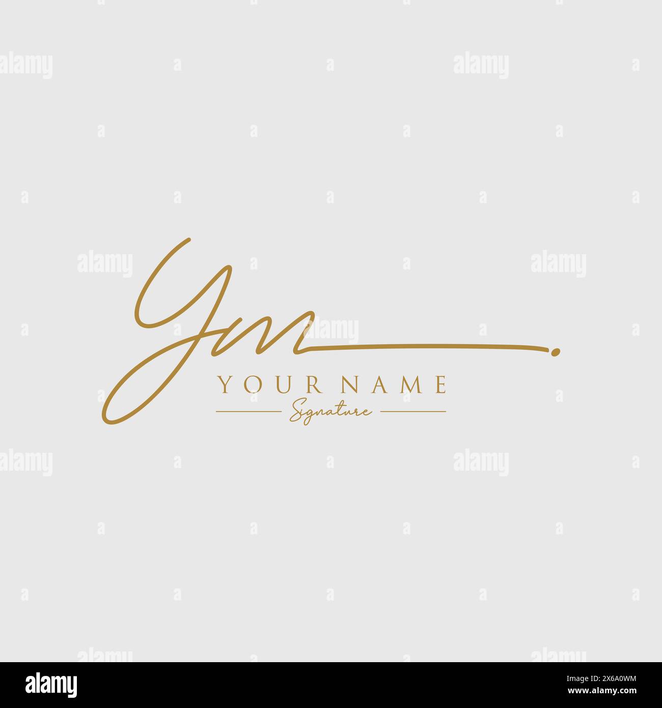 GM Signature Logo Template Stock Vector Image & Art - Alamy