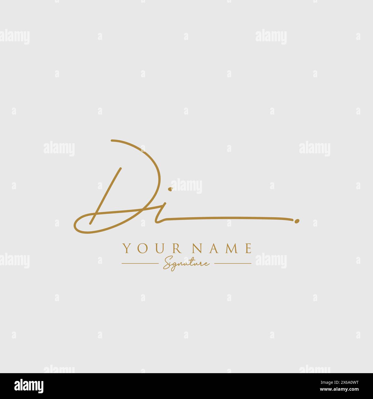 DI Signature Logo Template Stock Vector Image & Art - Alamy