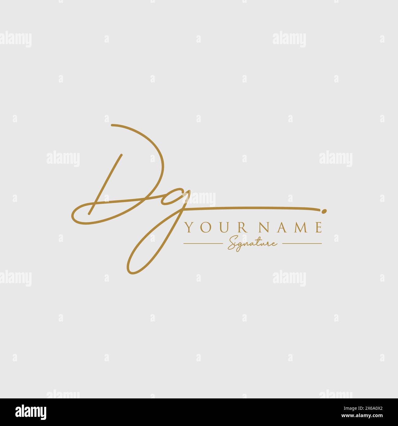 DG Signature Logo Template Stock Vector Image & Art - Alamy