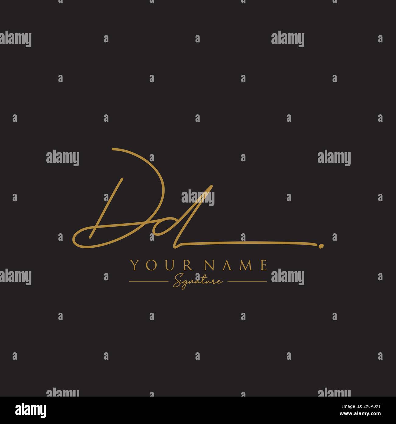 DD Signature Logo Template Stock Vector Image & Art - Alamy